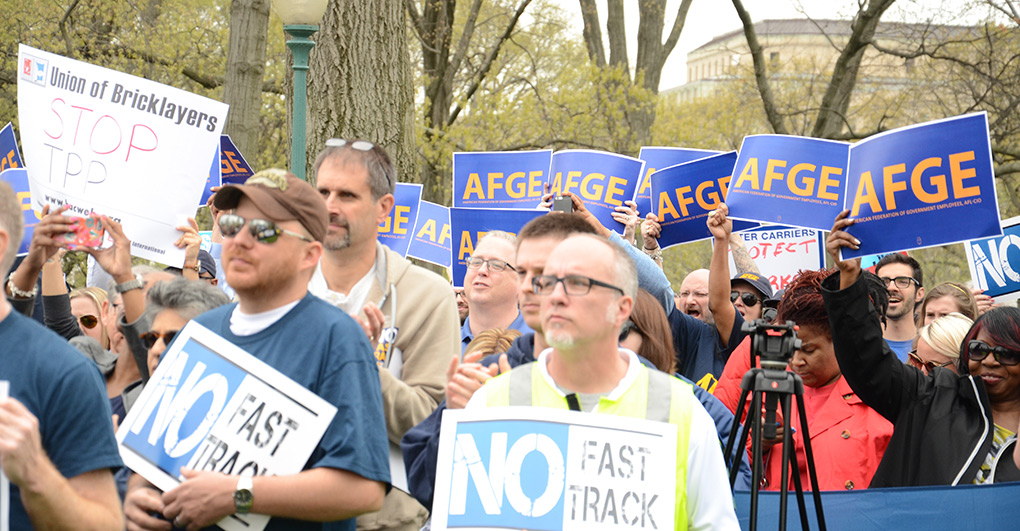 AFGE | AFGE Rallies to Stop the Fast Track on the TPP