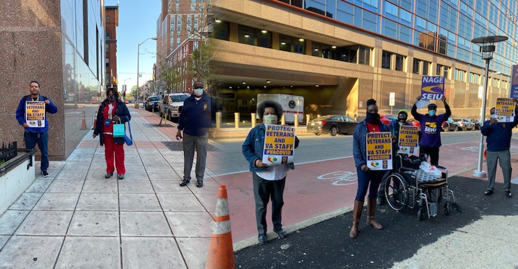 AFGE | Baltimore VA Employees Win More PPE, Telework After Protest